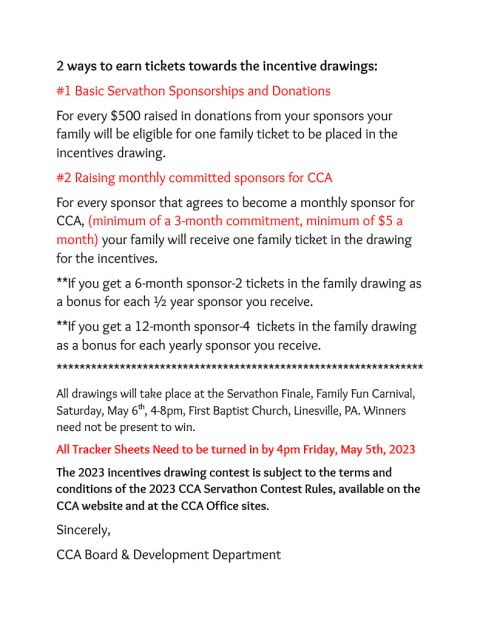 Servathon 2023 | Crawford Christian Academy